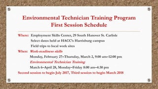 Environmental Technician Training | PPTX