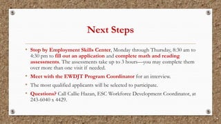 Environmental Technician Training Program | PPT