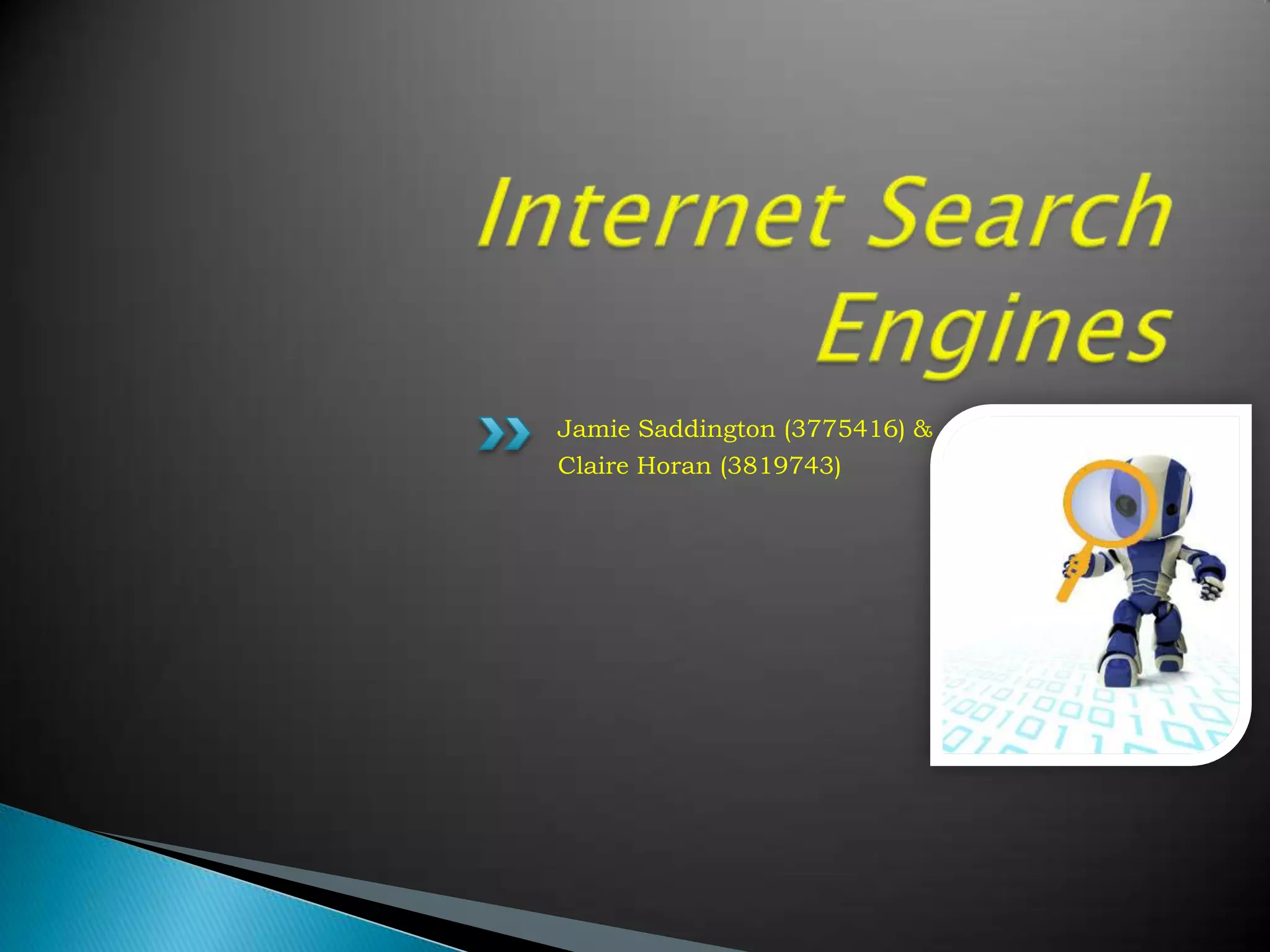 Search Engines Presentation | PPTX | Search | Internet