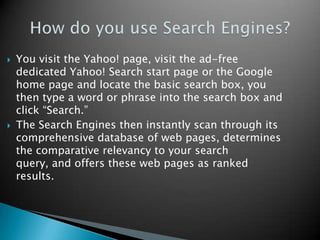 Search Engines Presentation | PPTX