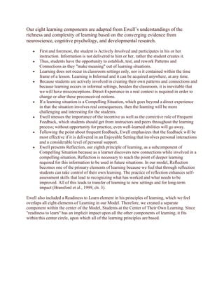 Ewell priciples of learning | DOCX