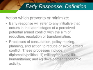 Early Warning, Early Response | PPTX