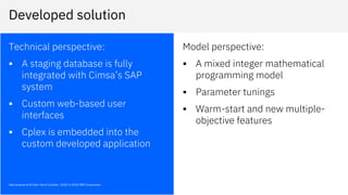 Sales and Operations Planning (S&OP) at CIMSA | PPT