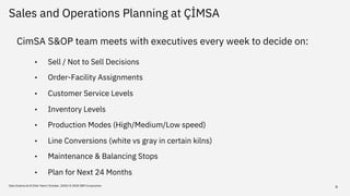 Sales and Operations Planning (S&OP) at CIMSA | PPT