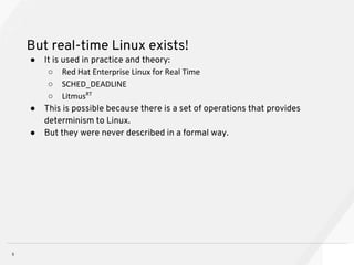 Modeling the Behavior of Threads in the PREEMPT_RT Linux Kernel Using Automata | PPT