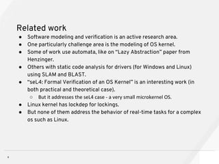Modeling the Behavior of Threads in the PREEMPT_RT Linux Kernel Using Automata | PPT