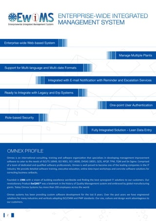 EwIms Software Brochure | PDF