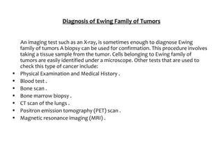 Ewing family of tumors | PPT