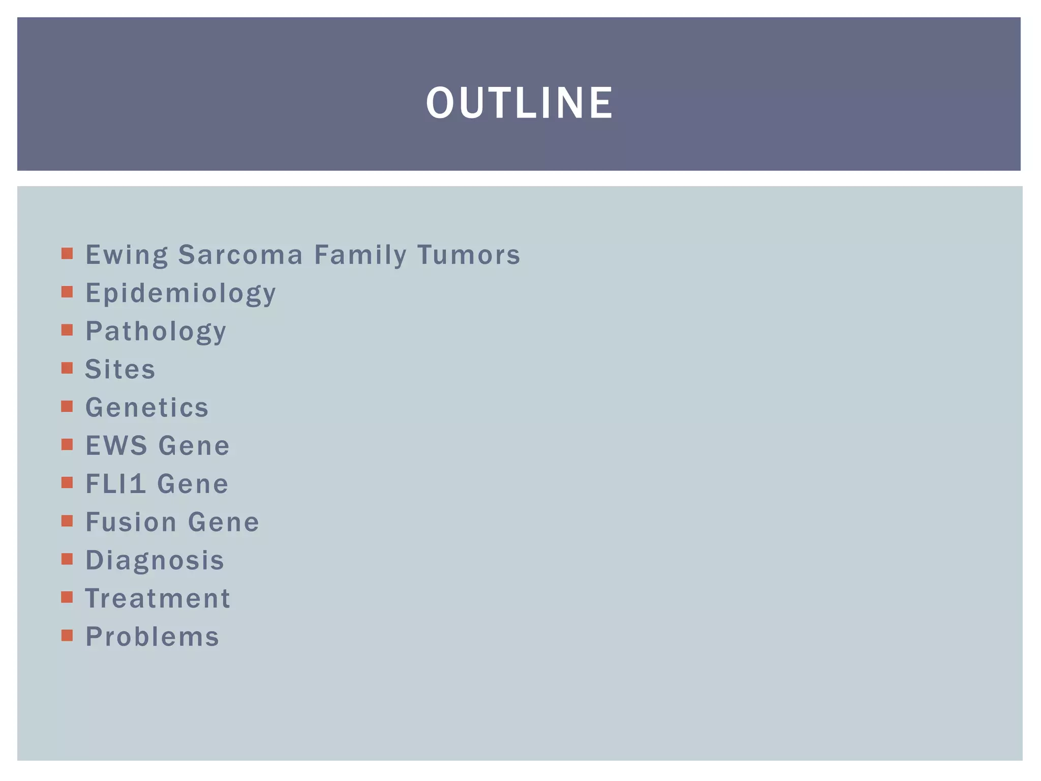 Ewing Sarcoma | PPTX