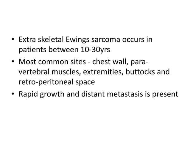 Ewings sarcoma- BONE TUMORS | PPTX