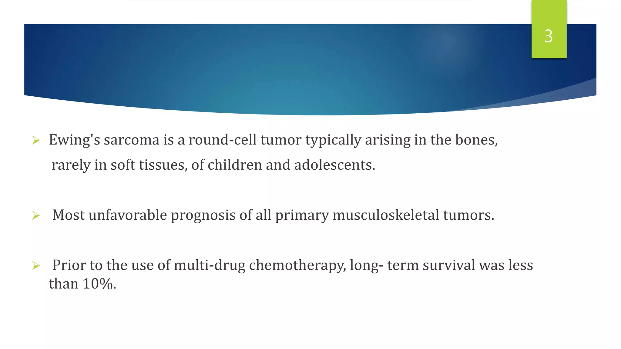 Ewing’s sarcoma | PPTX