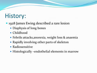 Ewing's sarcoma | PPT