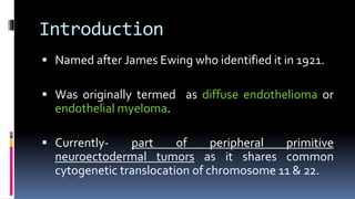 Ewing’s sarcoma | PPTX