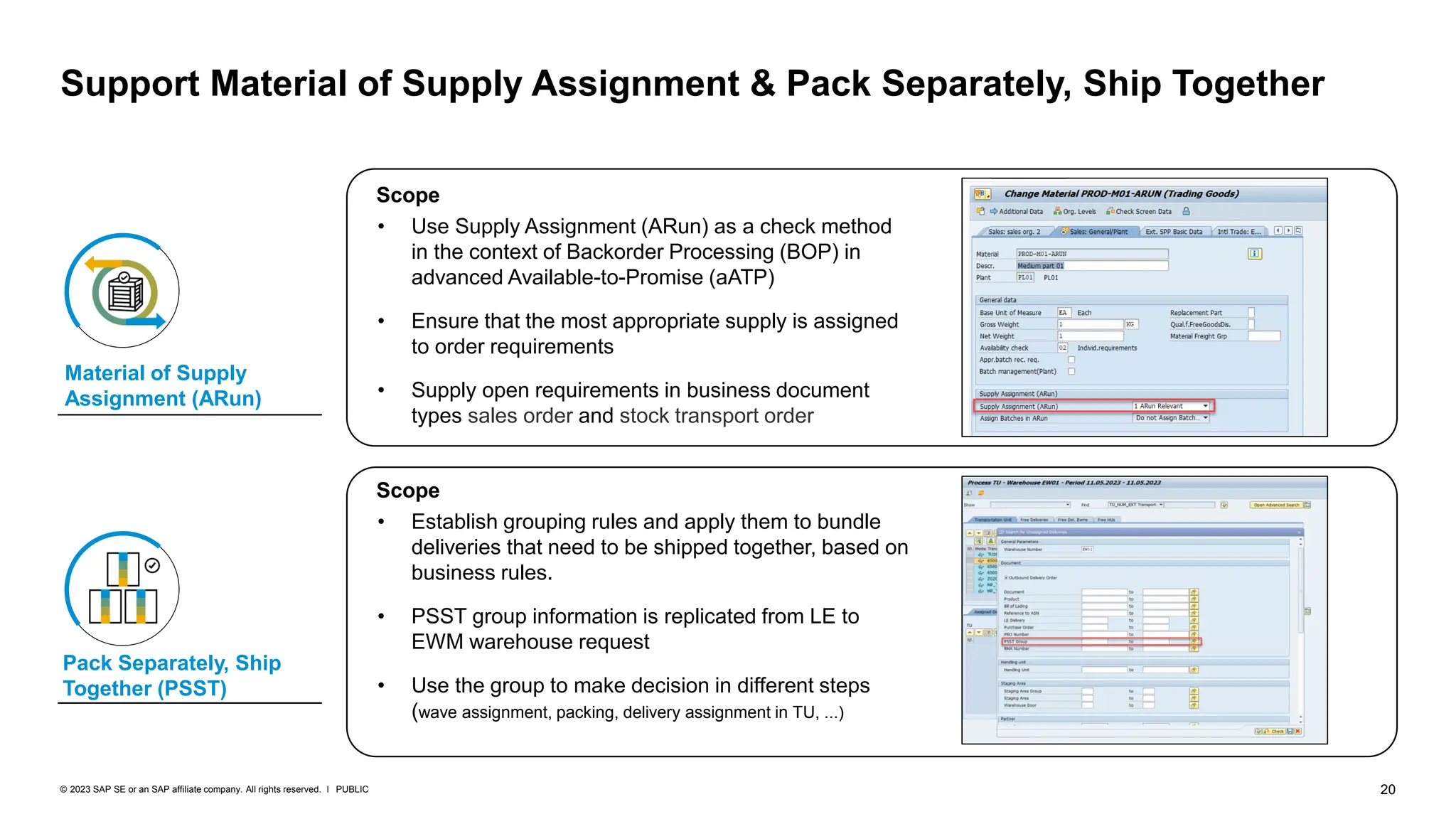 EWM2023 New Features for extended warehouse Management | PDF