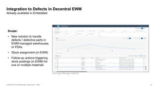 EWM2023 New Features for extended warehouse Management | PDF
