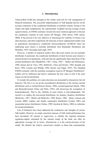 EWMA VaR Models | PDF | Stocks and Bonds | Personal Investing