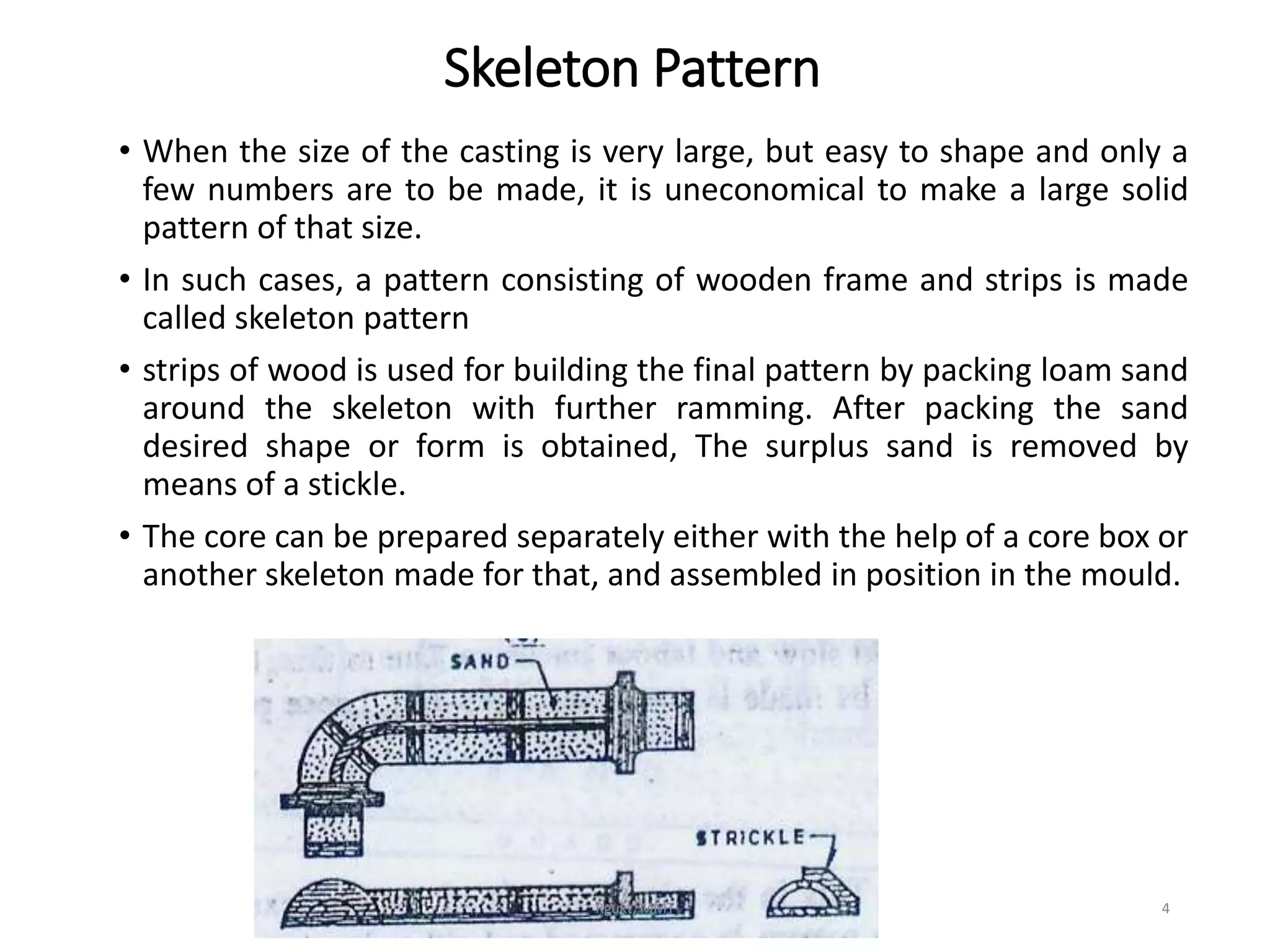 casting- Pattern types, pattern materials | PPTX
