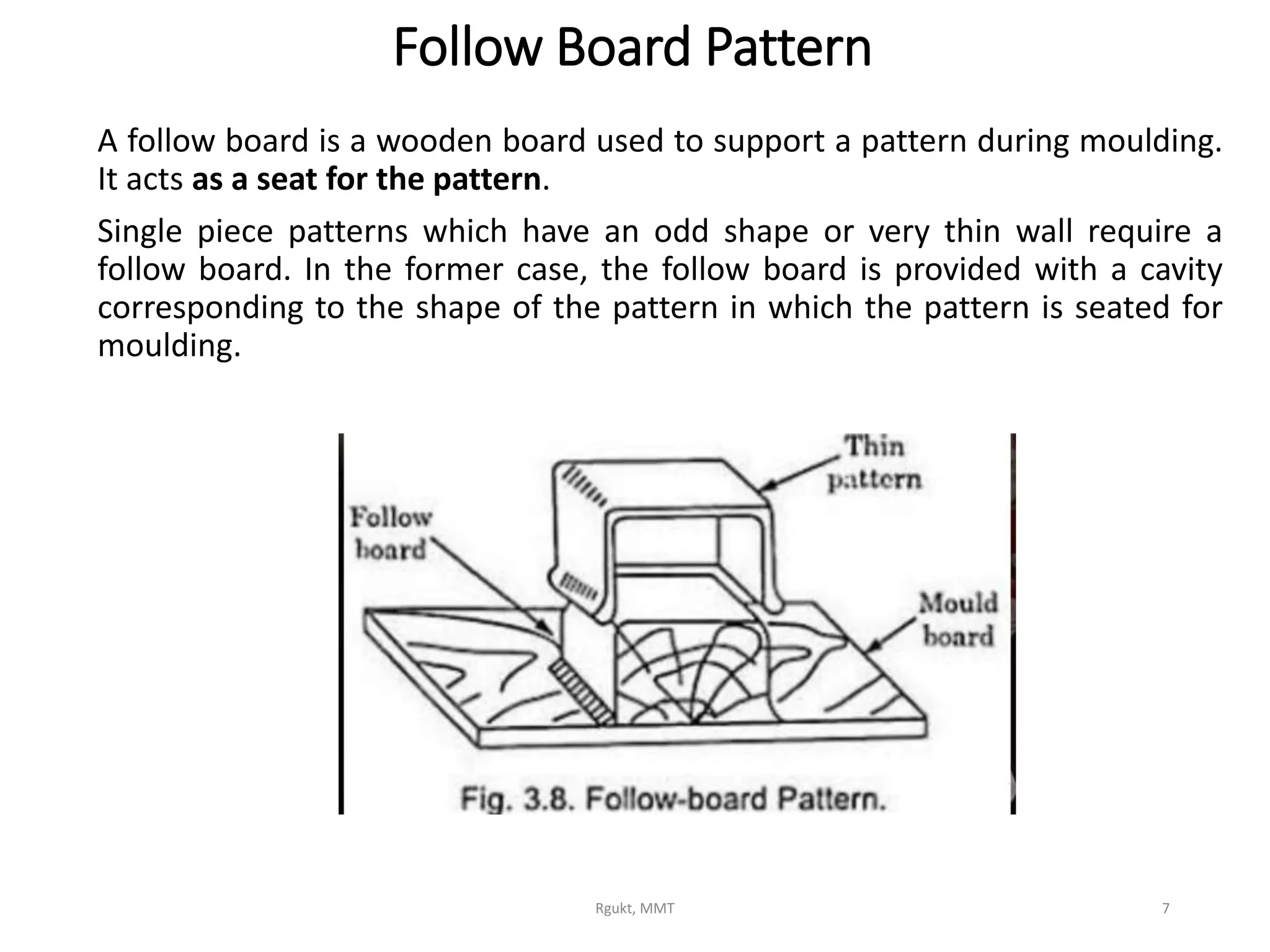 casting- Pattern types, pattern materials | PPTX