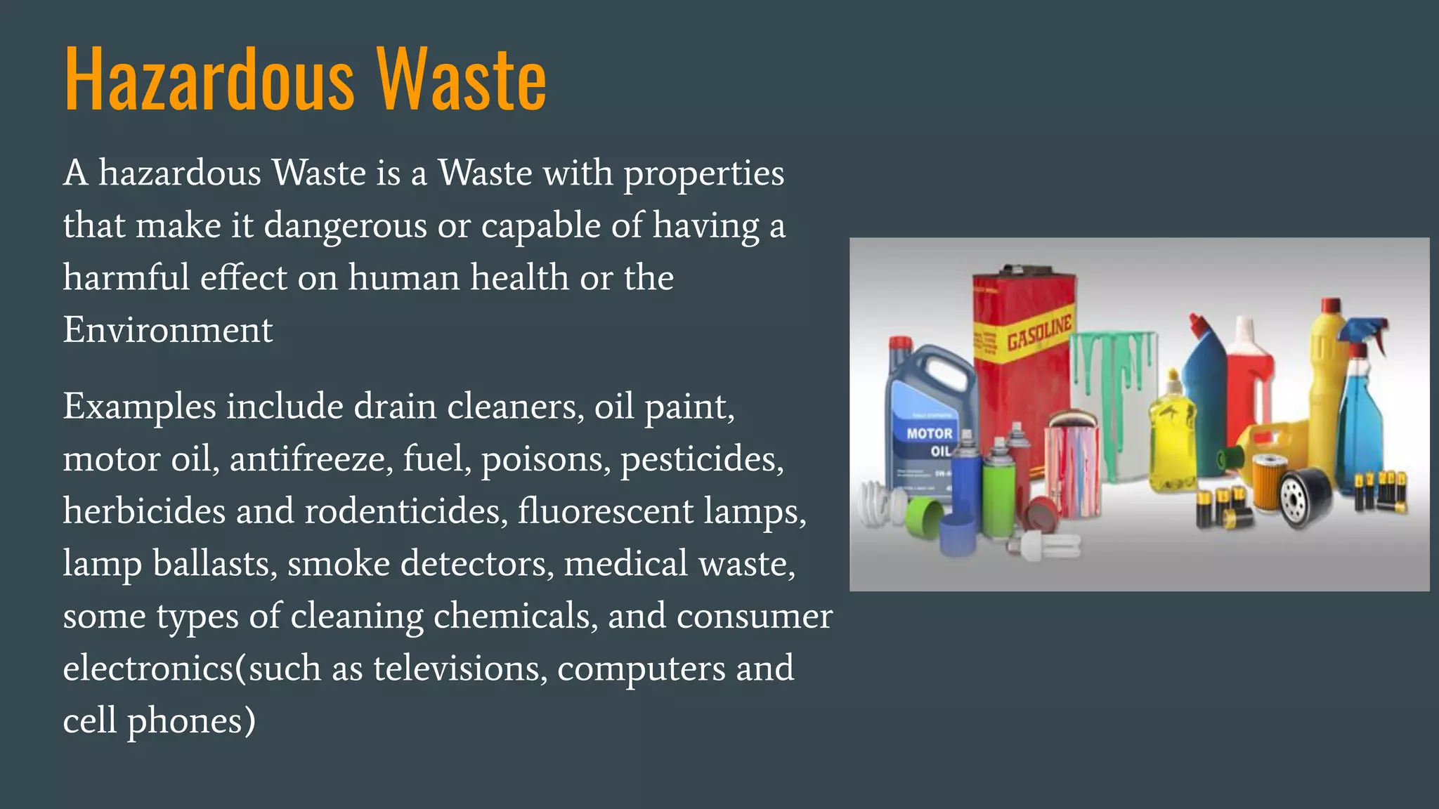 hazardous waste management | PPT