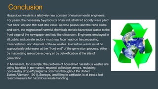 hazardous waste management | PPT