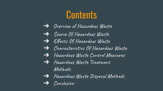 hazardous waste management | PPT