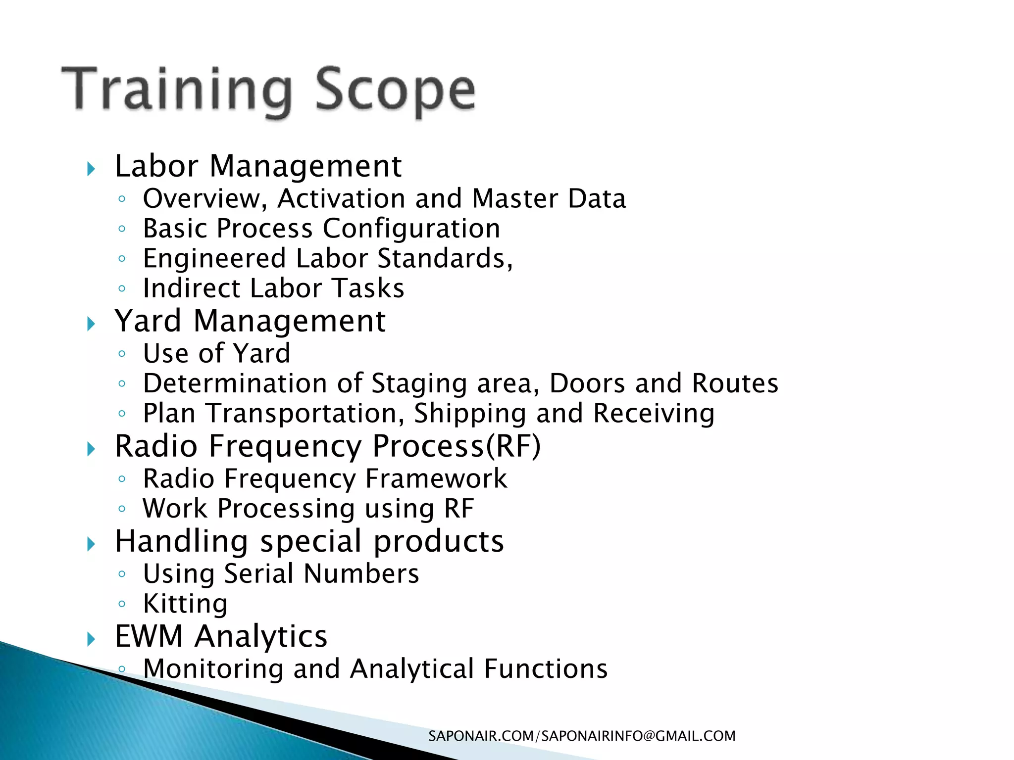 SAP EWM TRAINING | PPTX