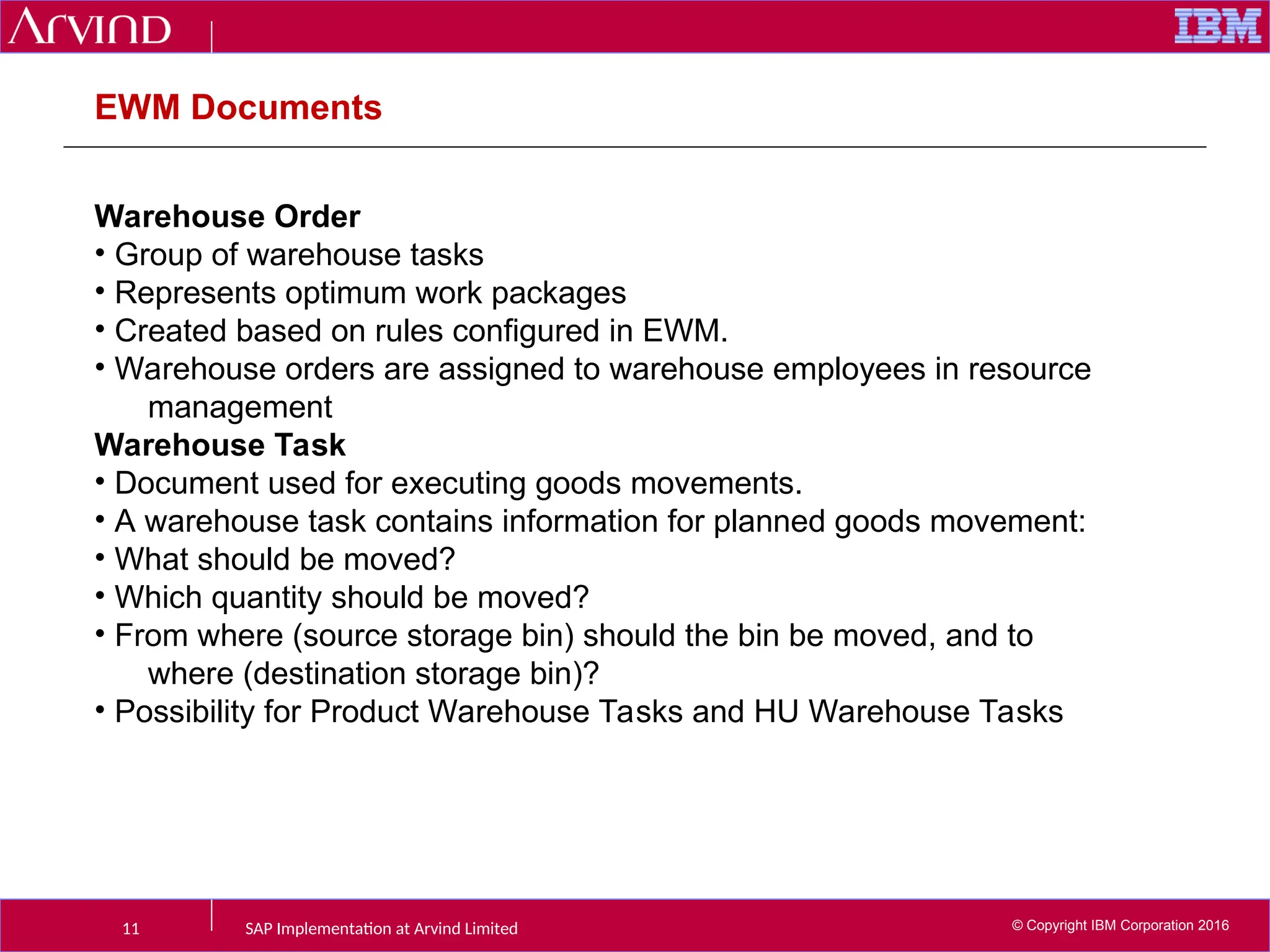 EWM SAP Overview Presentation for Business.ppt