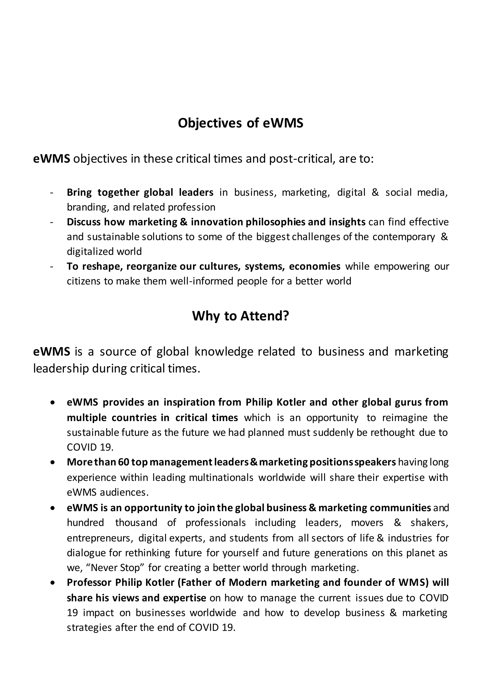 World Marketing Summit | DOCX