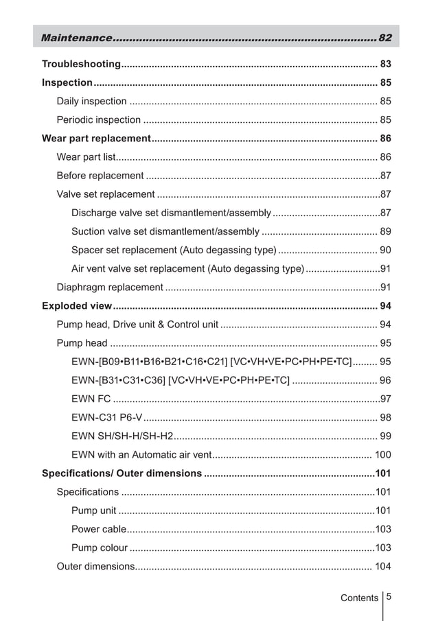 EWN-R Electromagnetic Metering Pump | PDF