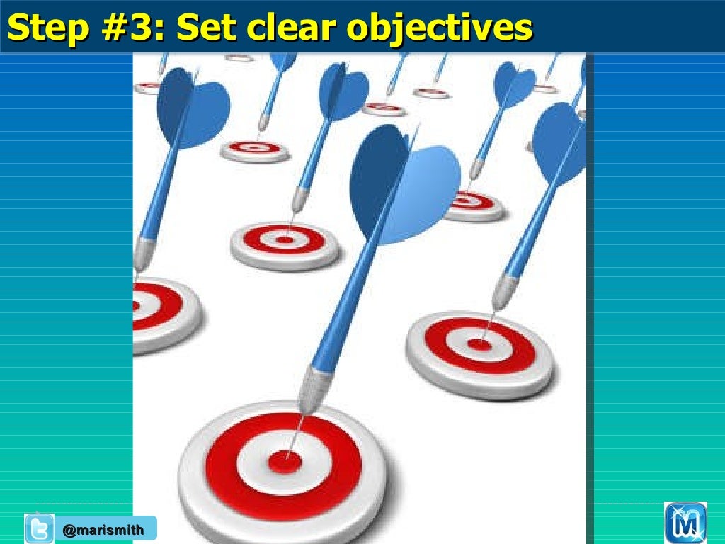 Step #3: Set clear objectives