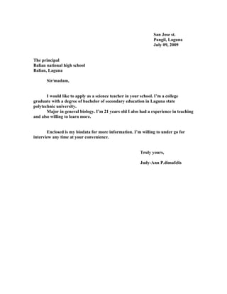 application lettters | DOC