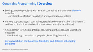 Constraint Programming - An Alternative Approach to Heuristics in Scheduling | PPT
