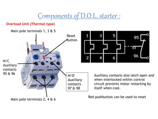 Starters of induction motor and protection equipment | PPT