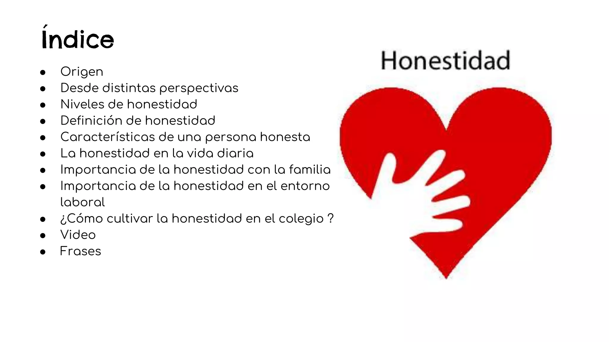 Honestidad | PPTX