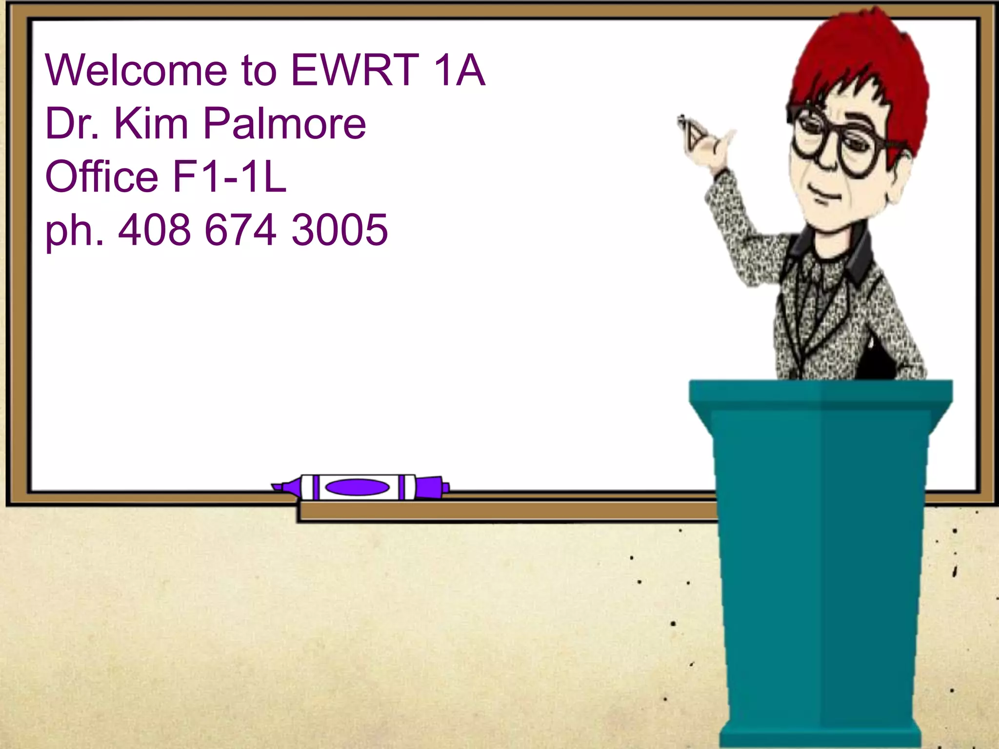Ewrt 1 a online introduction hybrid | PPTX