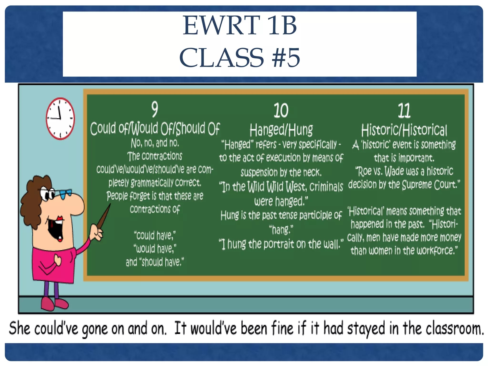 Ewrt 1 b class 5 | PPT