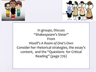 Ewrt 2 class 17 woolf | PPTX