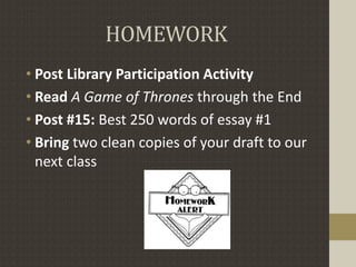 Ewrt 2 class 8 library visit | PPTX