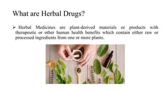 Regulation of herbal drugs | PPTX