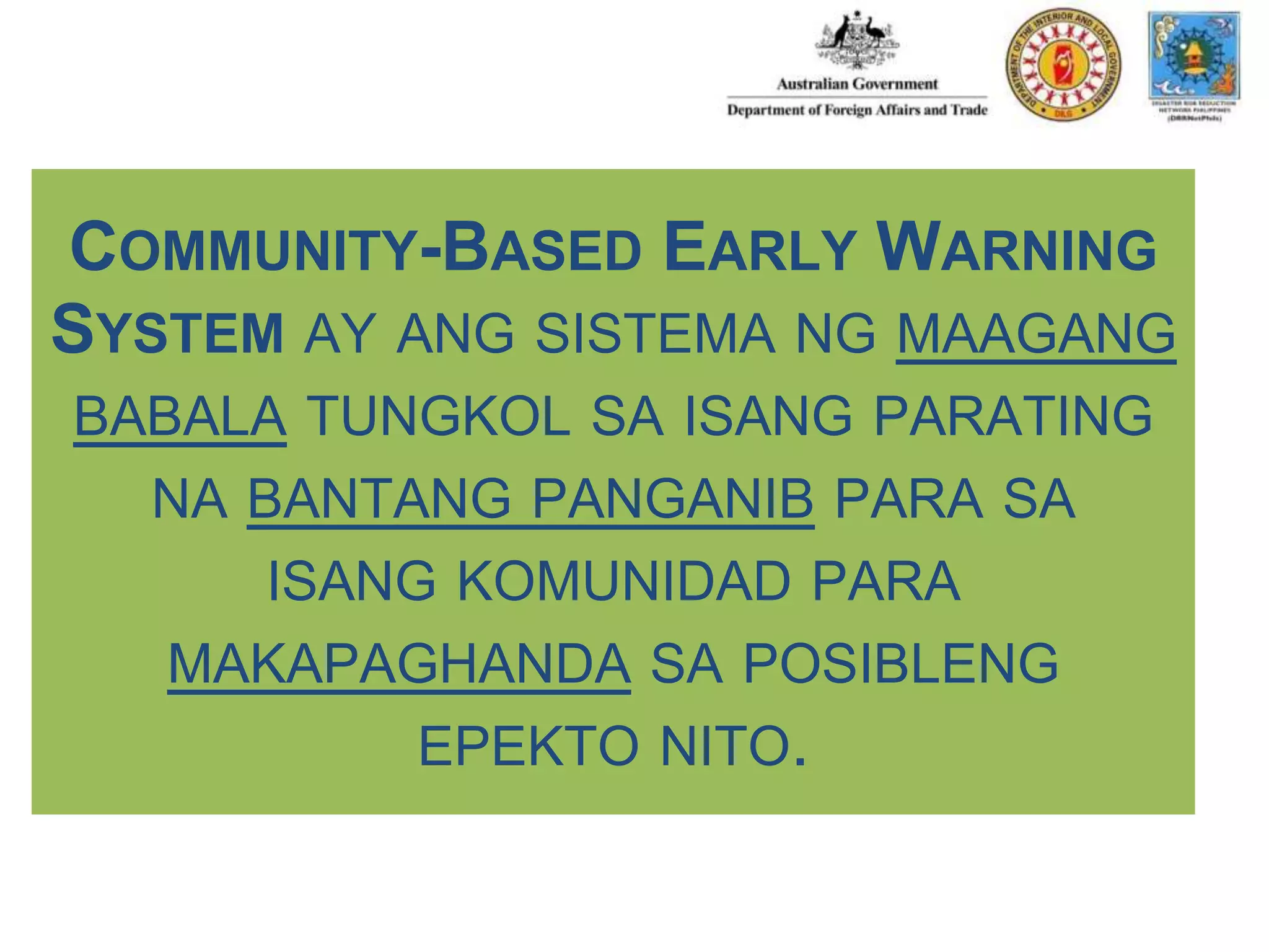 Barangay Bambang Disaster Risk Reduction and Management Planning ...