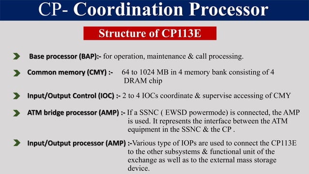 EWSD Switching Systems | PPTX | Computer Networking | Computing