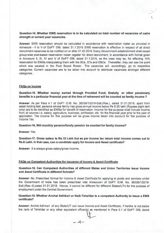 Economically Weaker Sections(EWS) | PDF