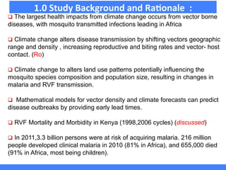 Early warning Systems for Vector Borne Climate Sensitive Diseases to Improve Human Health | PDF