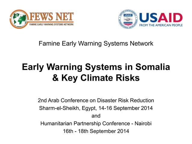 Early warning systems Somalia & Key Climate Risks | PPTX | Non-Profit ...
