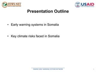 Early warning systems Somalia & Key Climate Risks | PPTX | Non-Profit ...