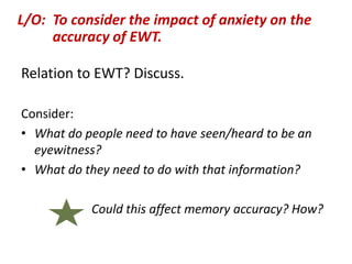 Ewt anxiety | PPT