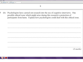 Ewt the cognitive interview | PPTX