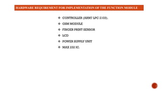 Embedded Wireless Voting Machine | PPT