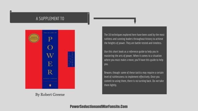 The 48 Laws of Power Tactical Reference Guide | PPT