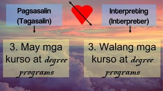 Fil28 pasalitang pagsasalin report | PPT